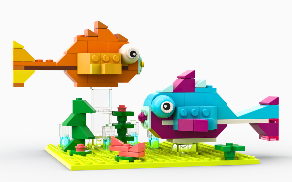 LEGO MOC-195196 11038 Fish by Lenarex | Rebrickable - Build with LEGO