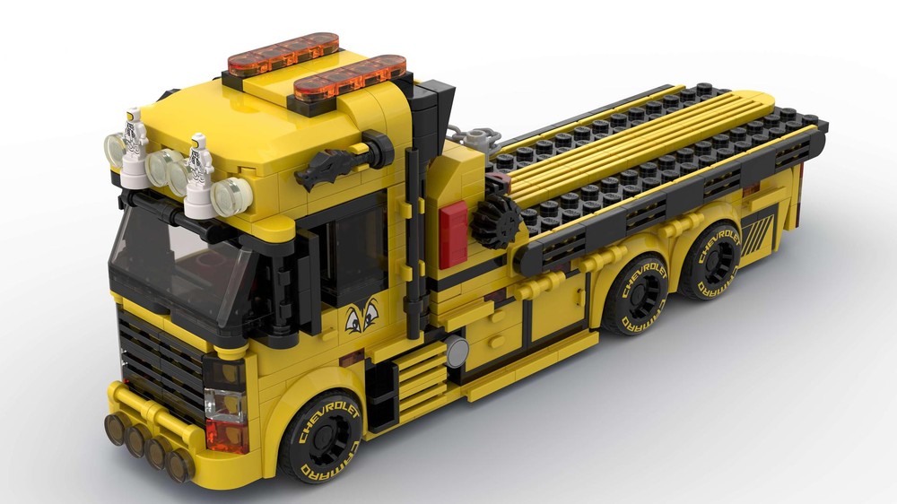 LEGO MOC Lego flatbed car trailer by P6tu | Rebrickable - Build with LEGO