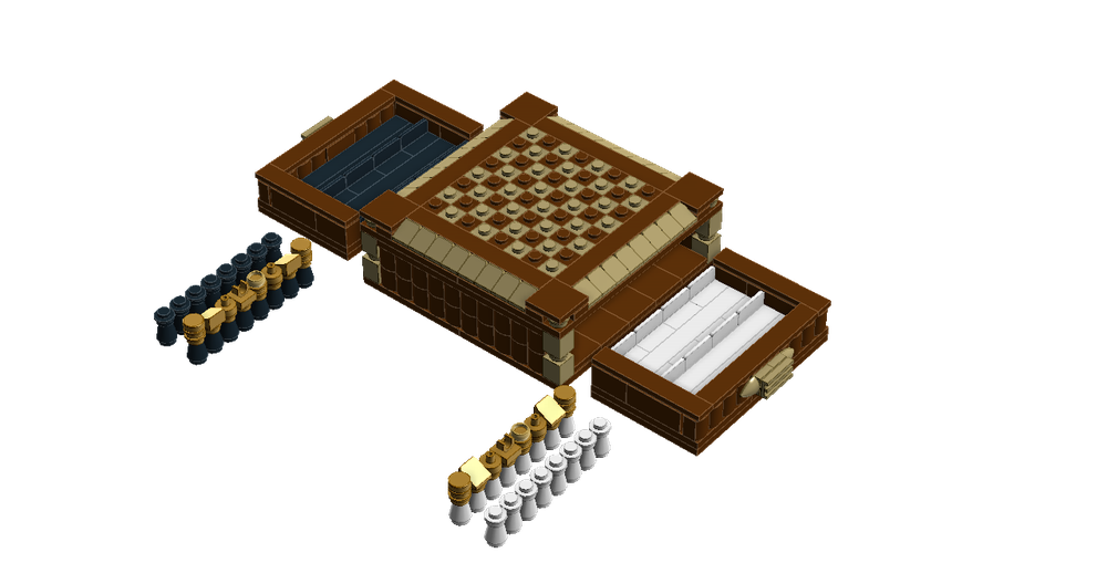 Lego Moc Pocket Chess Box By Danielvermeir Rebrickable Build With Lego