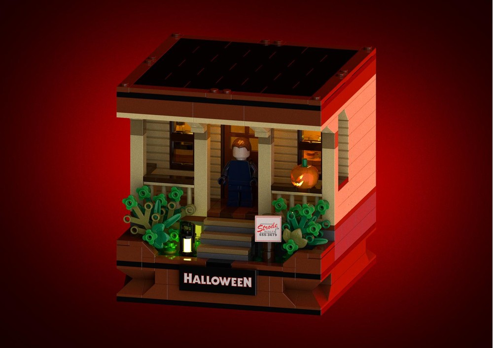 Lego Moc Halloween House By Monstrous Brick Rebrickable Build With Lego