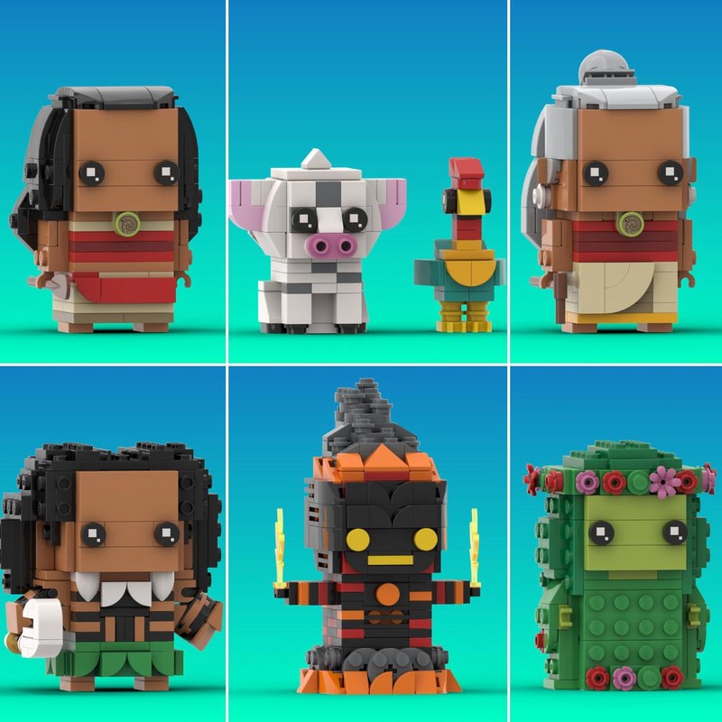 LEGO MOC "Moana" Brickheadz Collection by DrBrickheadz | Rebrickable ...