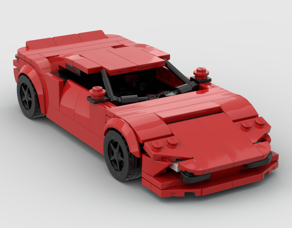 LEGO MOC-195276 Ferrari 296 GTB by stefanhfrfr | Rebrickable - Build ...