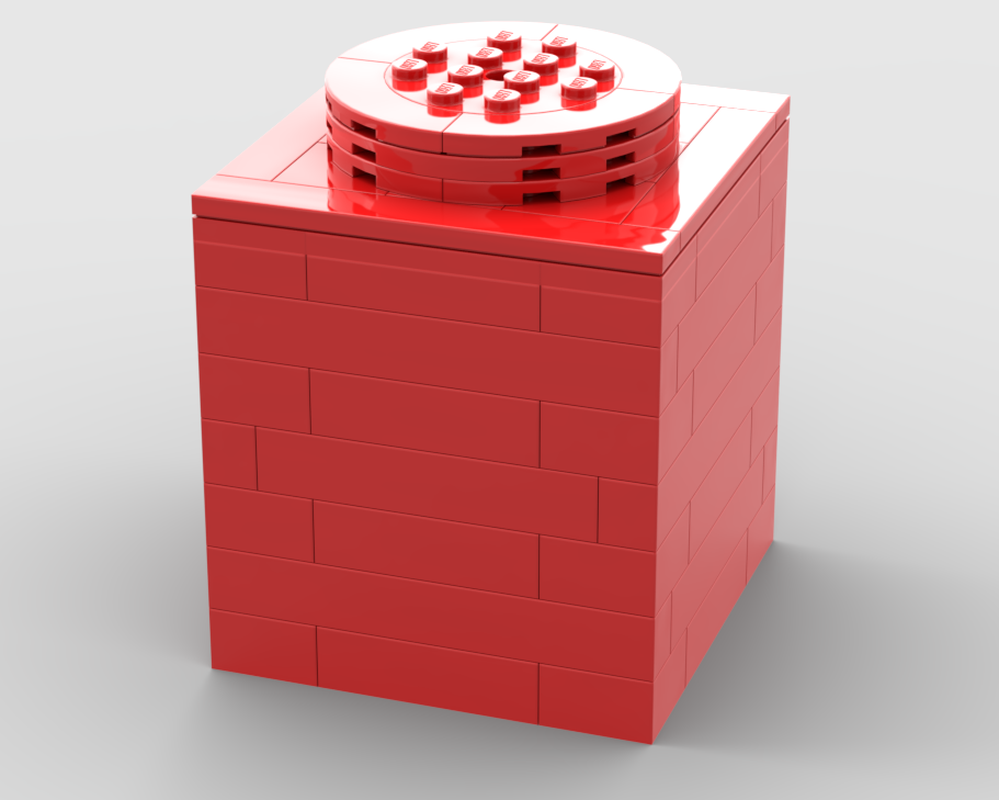 LEGO MOC Oversized 1x1 brick by RightBrick | Rebrickable - Build with LEGO
