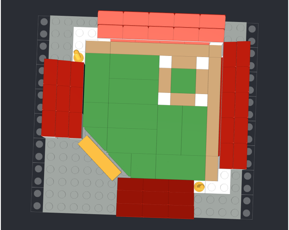 LEGO MOC-195282 Micro Baseball Stadium by DarceVader | Rebrickable ...