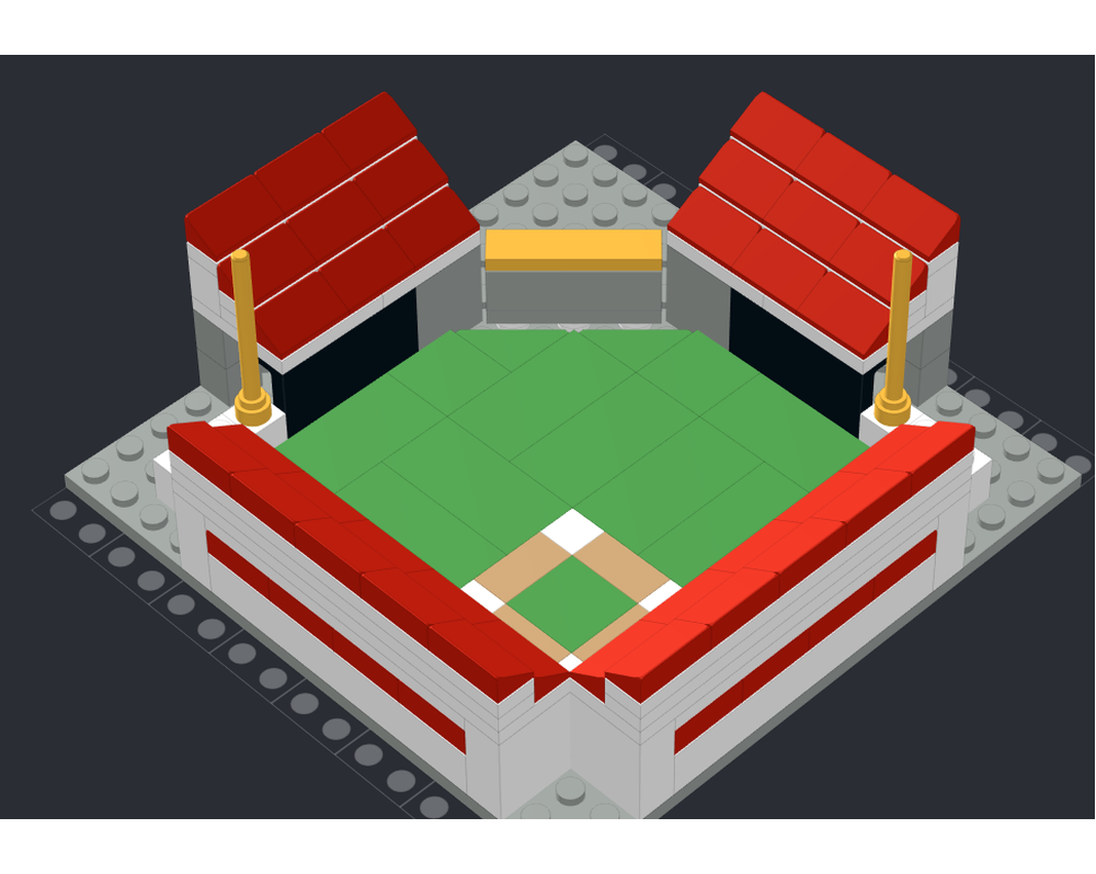 LEGO MOC-195282 Micro Baseball Stadium by DarceVader | Rebrickable ...