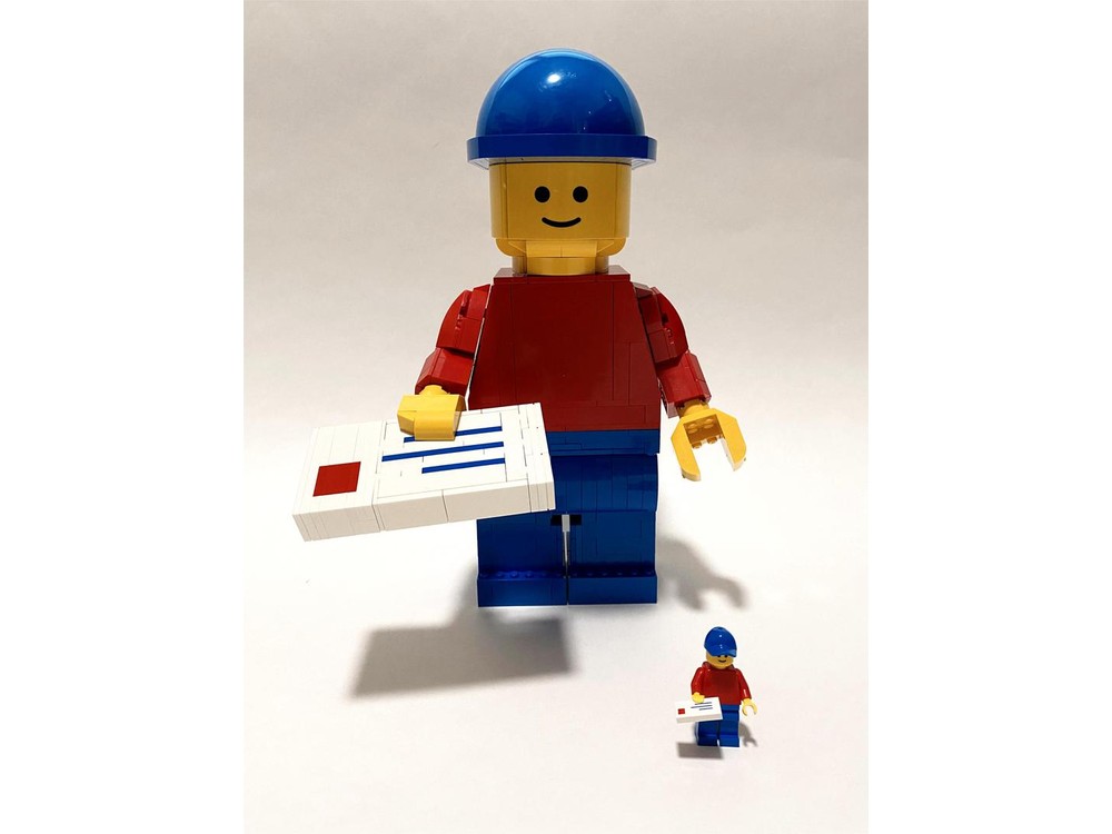 Lego Moc Upscaled Mail Envelope By Briquoleur Rebrickable Build