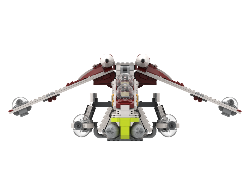 Lego Moc Republic Gunship By Jannin Bricks Rebrickable Build With Lego