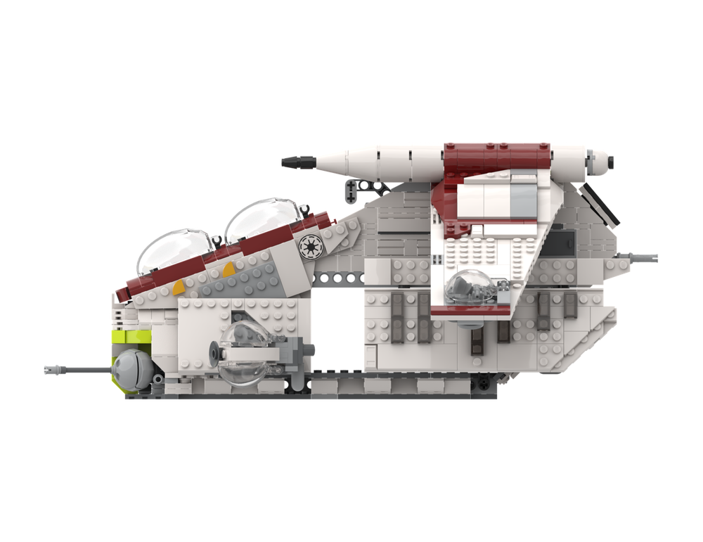 Lego Moc Republic Gunship By Jannin Bricks Rebrickable Build With Lego