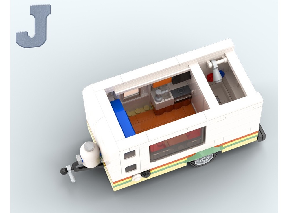LEGO MOC Cozy Camper Travel Trailer Caravan by jaystepher | Rebrickable ...