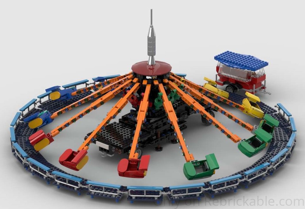 LEGO MOC Fairground Hurricane Jets ride by Gdale | Rebrickable - Build ...