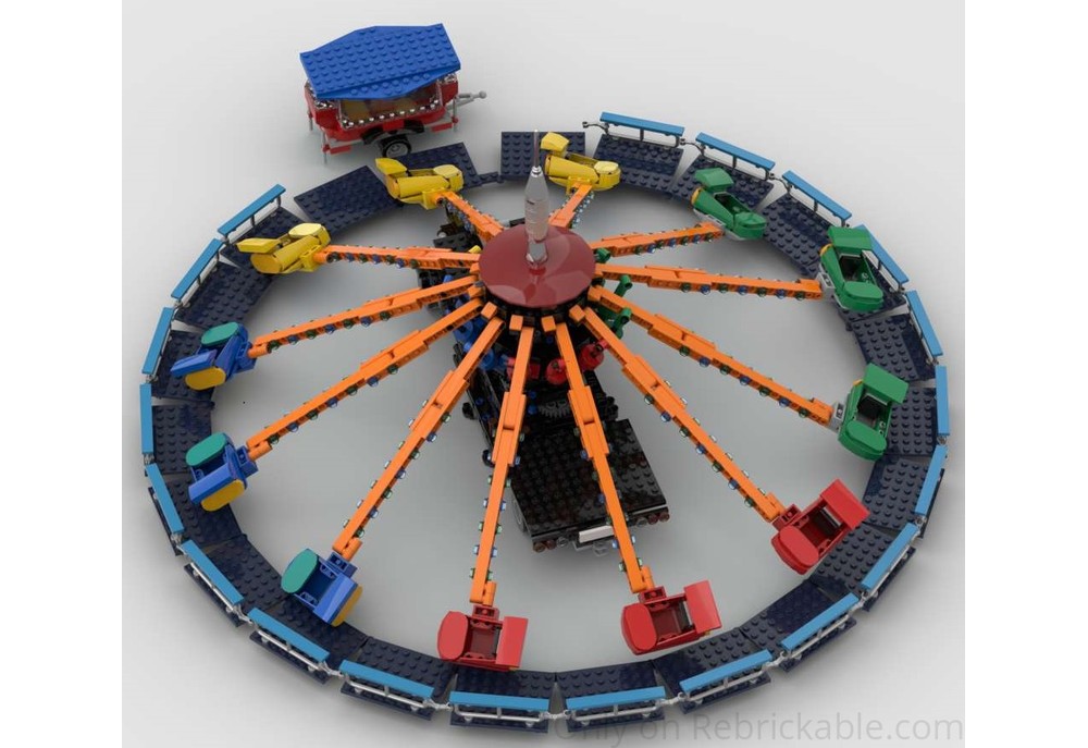 LEGO MOC Fairground Hurricane Jets ride by Gdale | Rebrickable - Build ...