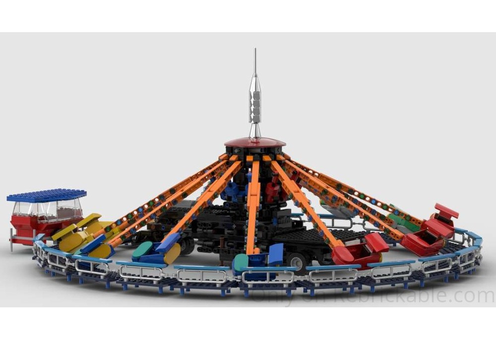 LEGO MOC Fairground Hurricane Jets ride by Gdale | Rebrickable - Build ...