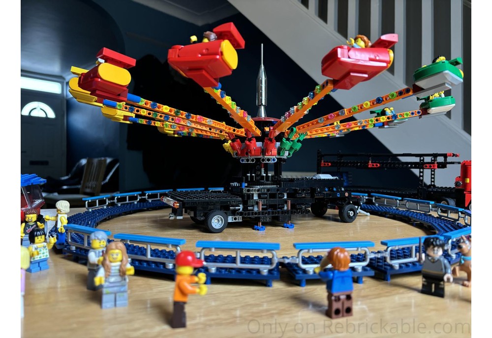 LEGO MOC Fairground Hurricane Jets ride by Gdale | Rebrickable - Build ...