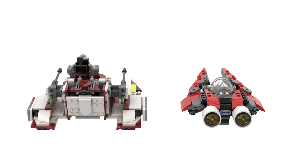 LEGO MOC Bobi-Wan's TX-130 Sabre VS. Random Starfighter - 75333 + 75388 ...