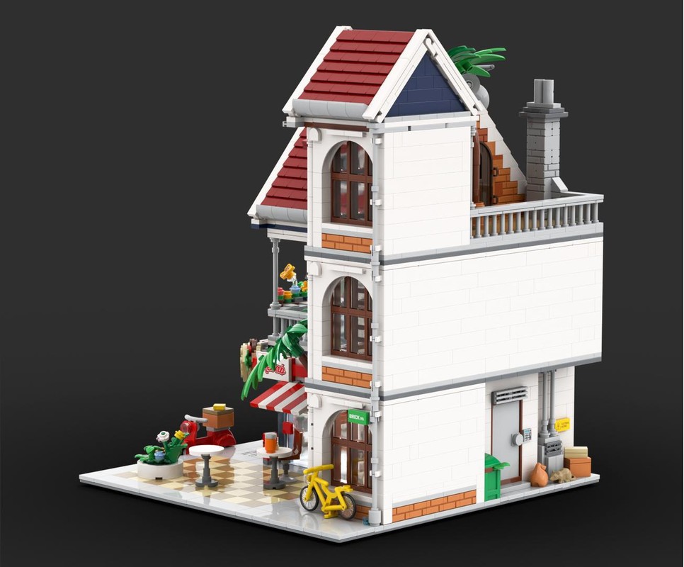 LEGO MOC Townhouse with Kebab Store (Döner Laden) by PriBri ...
