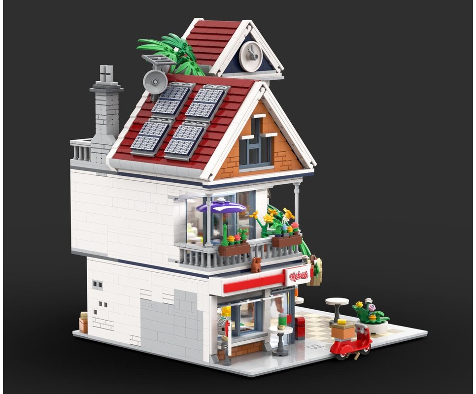 LEGO MOC Townhouse with Kebab Store (Döner Laden) by PriBri ...