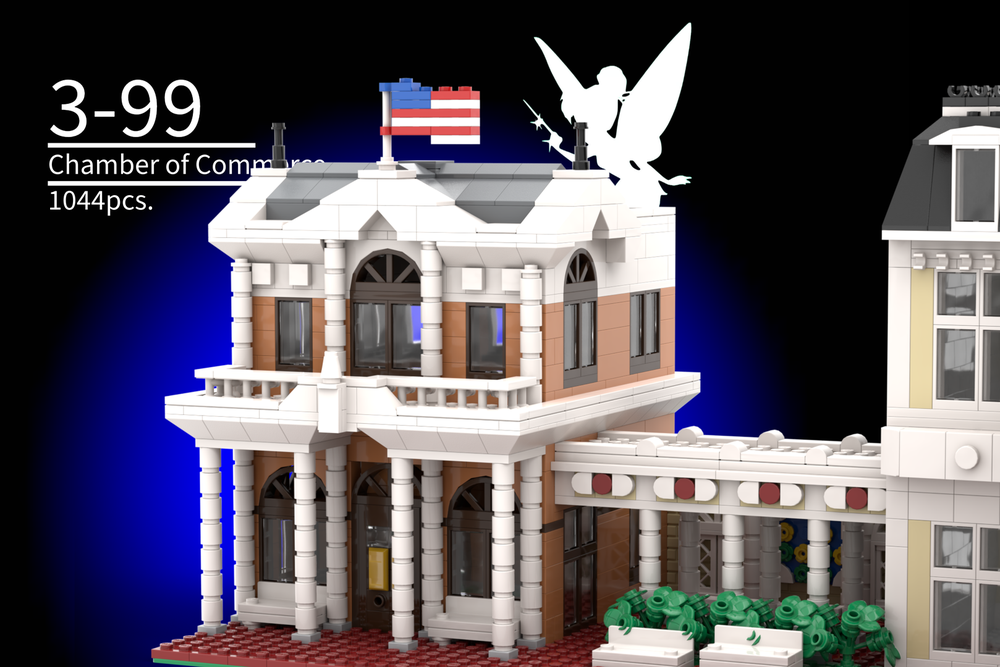 LEGO MOC Main Street USA Chamber of Commerce by Andretect | Rebrickable ...