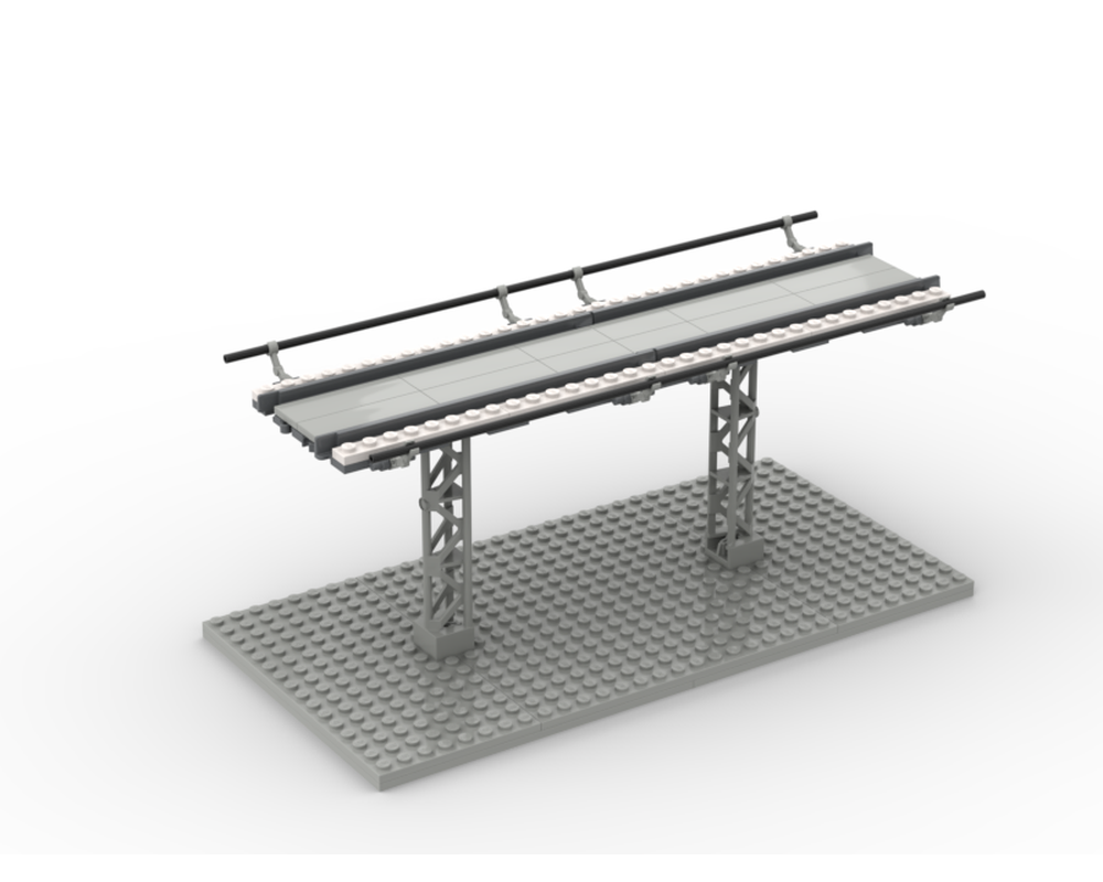 Lego Moc Elevated Railway By Yourdailybrick Rebrickable Build With Lego