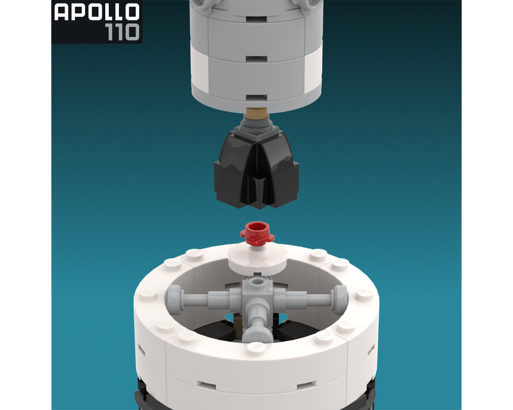 Lego Moc Saturn Ib Apollo 7 1110 Scale By Apollo110bricks
