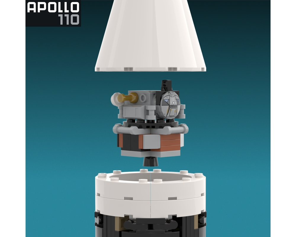 Lego Moc Saturn Ib Apollo 5 1110 Scale By Apollo110bricks