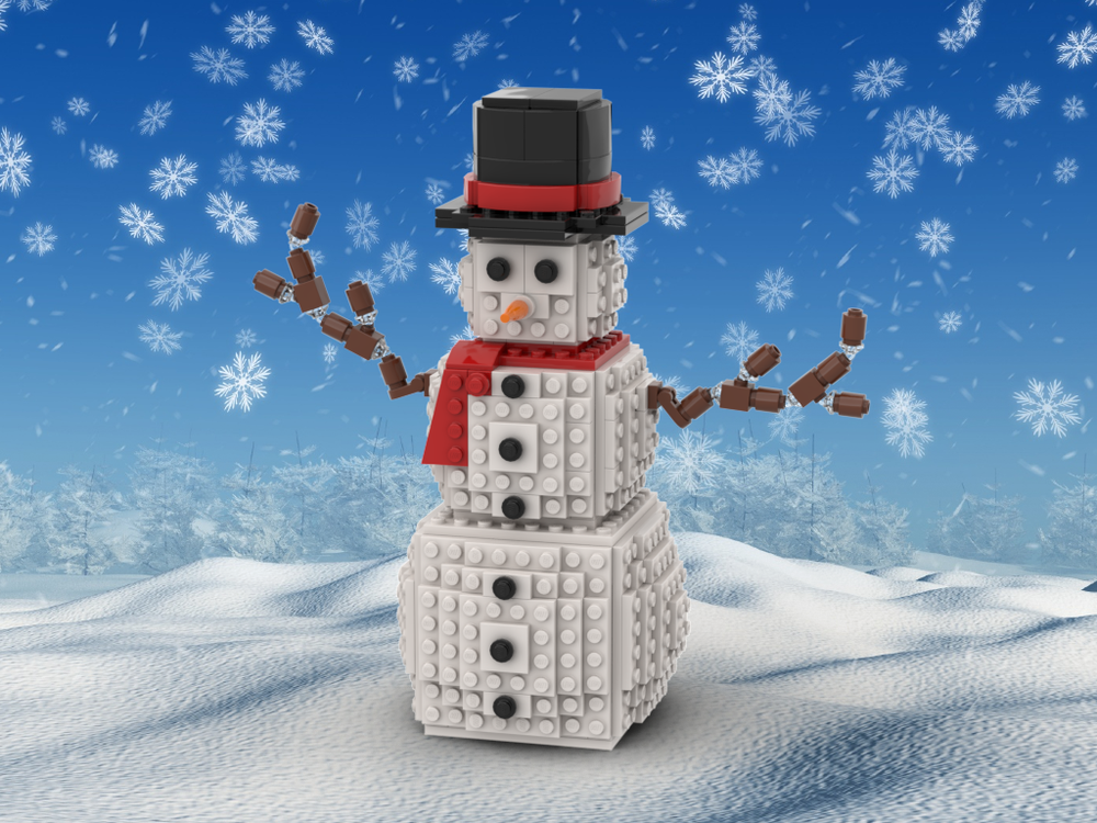 LEGO MOC Snowman by Quarkesh | Rebrickable - Build with LEGO