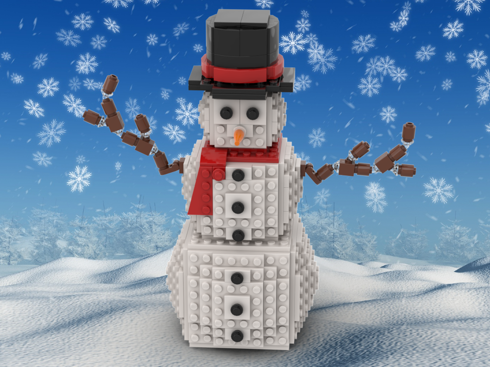 LEGO MOC Snowman by Quarkesh | Rebrickable - Build with LEGO