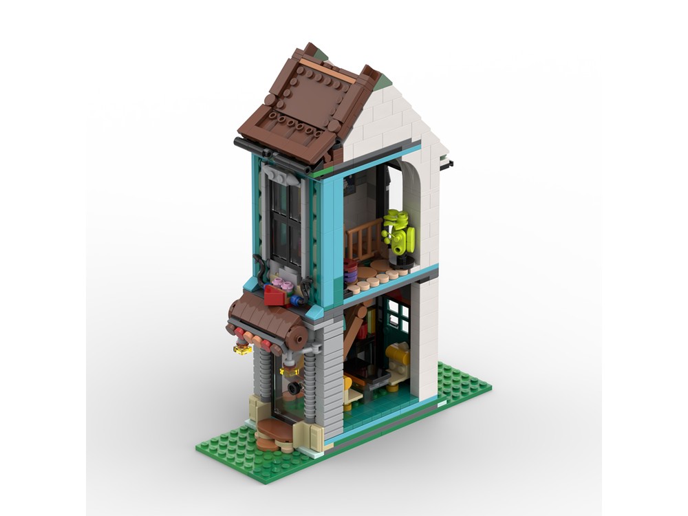 Lego Moc Tiny Townhouse 2 By Brickative Rebrickable Build With Lego