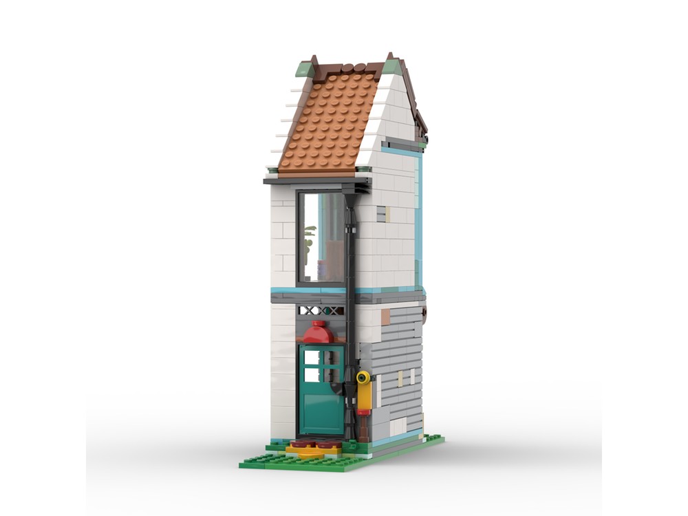 Lego Moc Tiny Townhouse 2 By Brickative Rebrickable Build With Lego