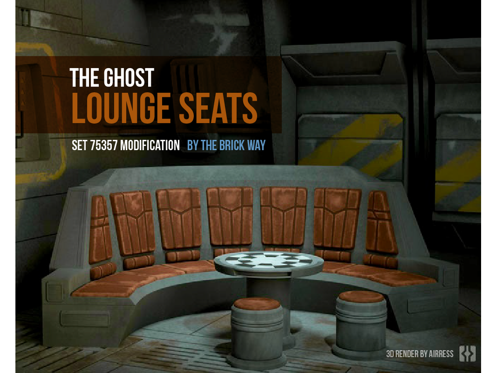 LEGO MOC The Ghost Lounge Seats by thebrickway | Rebrickable - Build ...