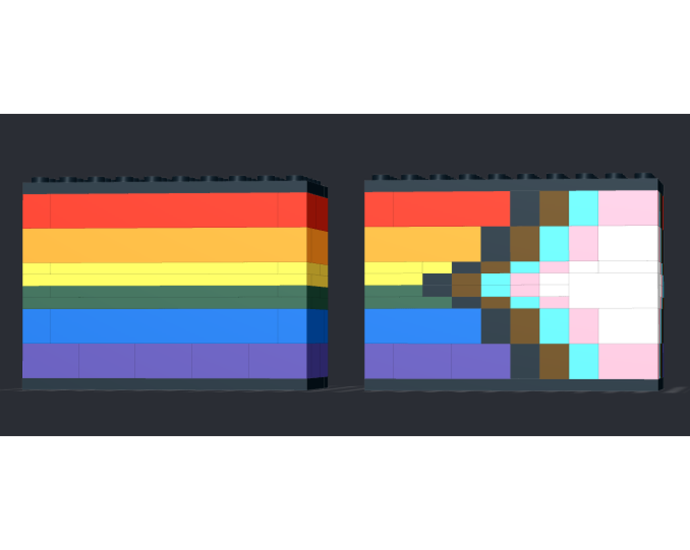 LEGO MOC Lego Pride Big Brick by Glenner132 | Rebrickable - Build with LEGO