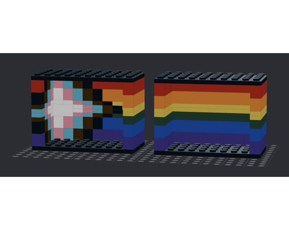 LEGO MOC Lego Pride Big Brick by Glenner132 | Rebrickable - Build with LEGO