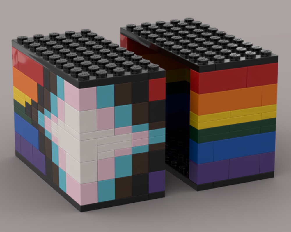 LEGO MOC Lego Pride Big Brick by Glenner132 | Rebrickable - Build with LEGO