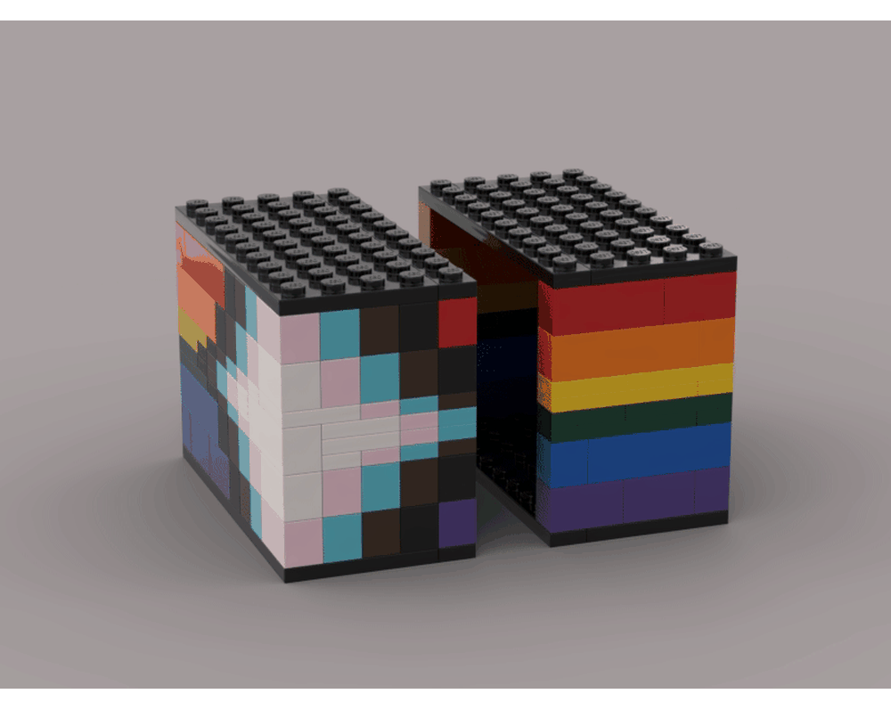 Lego Moc Lego Pride Big Brick By Glenner132 Rebrickable Build With Lego