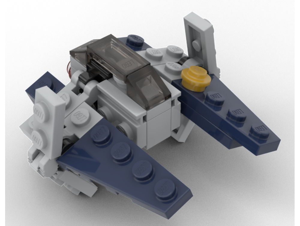 LEGO MOC Mini ETA-2 Actis-Class Interceptor by Geolaucha | Rebrickable ...