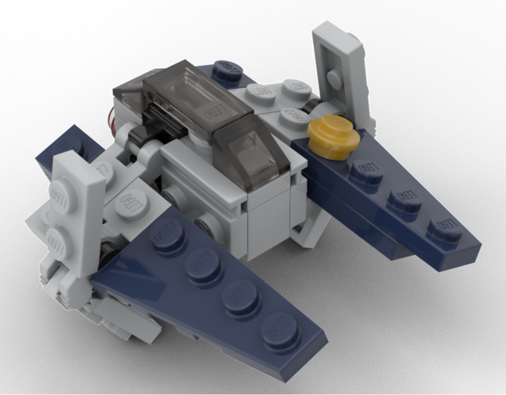 Lego Moc Mini Eta 2 Actis Class Interceptor By Geolaucha Rebrickable