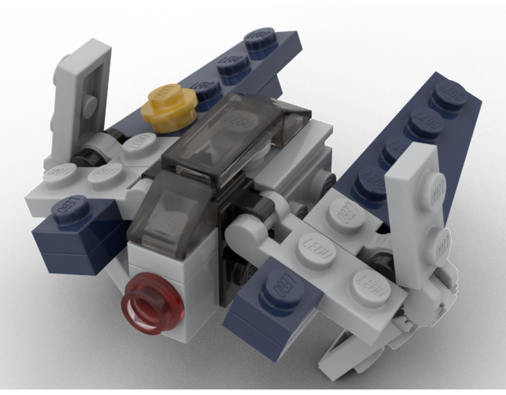 Lego Moc Mini Eta 2 Actis Class Interceptor By Geolaucha Rebrickable