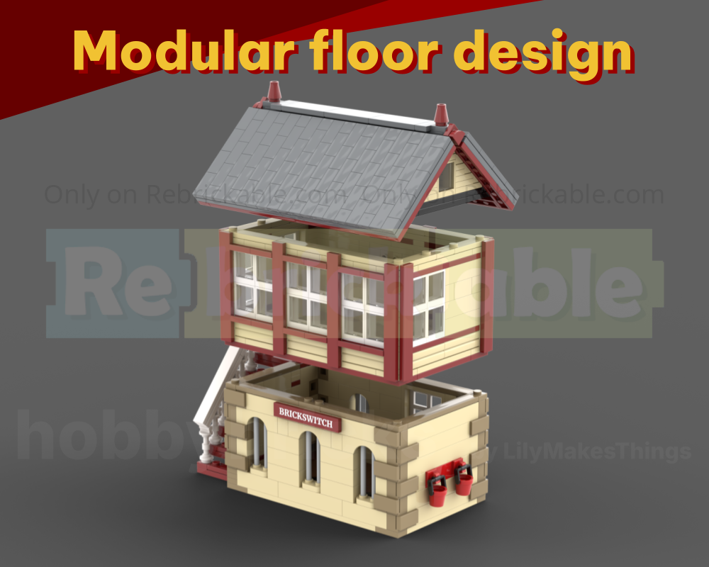 LEGO MOC British Railway Signal Box [Dark Red] by LilyMakesThings ...