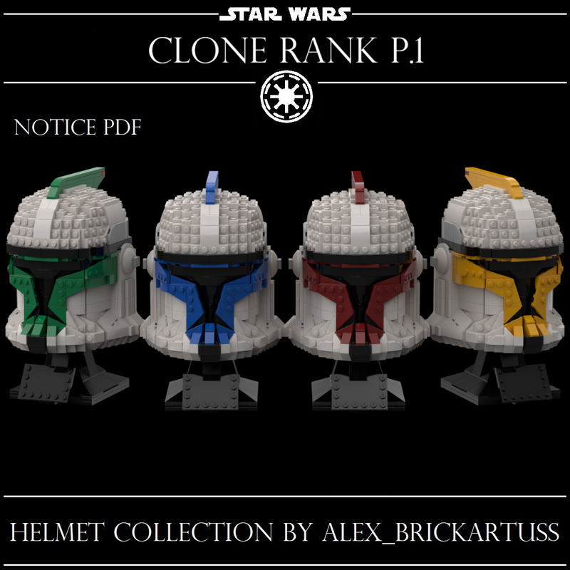 LEGO MOC Pack Helmet Clone Rank P.1 by Alex_BricKartuss | Rebrickable ...