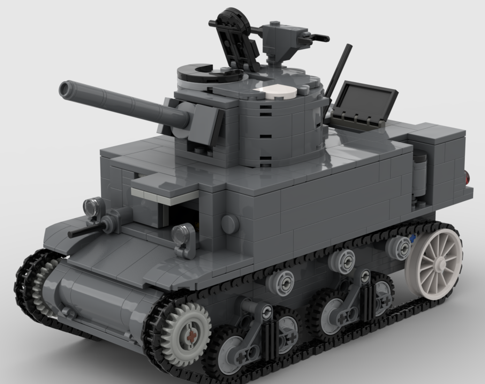 LEGO MOC M3A1 Stuart Light Tank by etphhm | Rebrickable - Build with LEGO