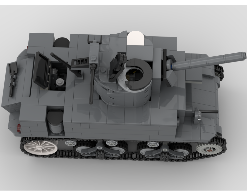 LEGO MOC M3A1 Stuart Light Tank by etphhm | Rebrickable - Build with LEGO