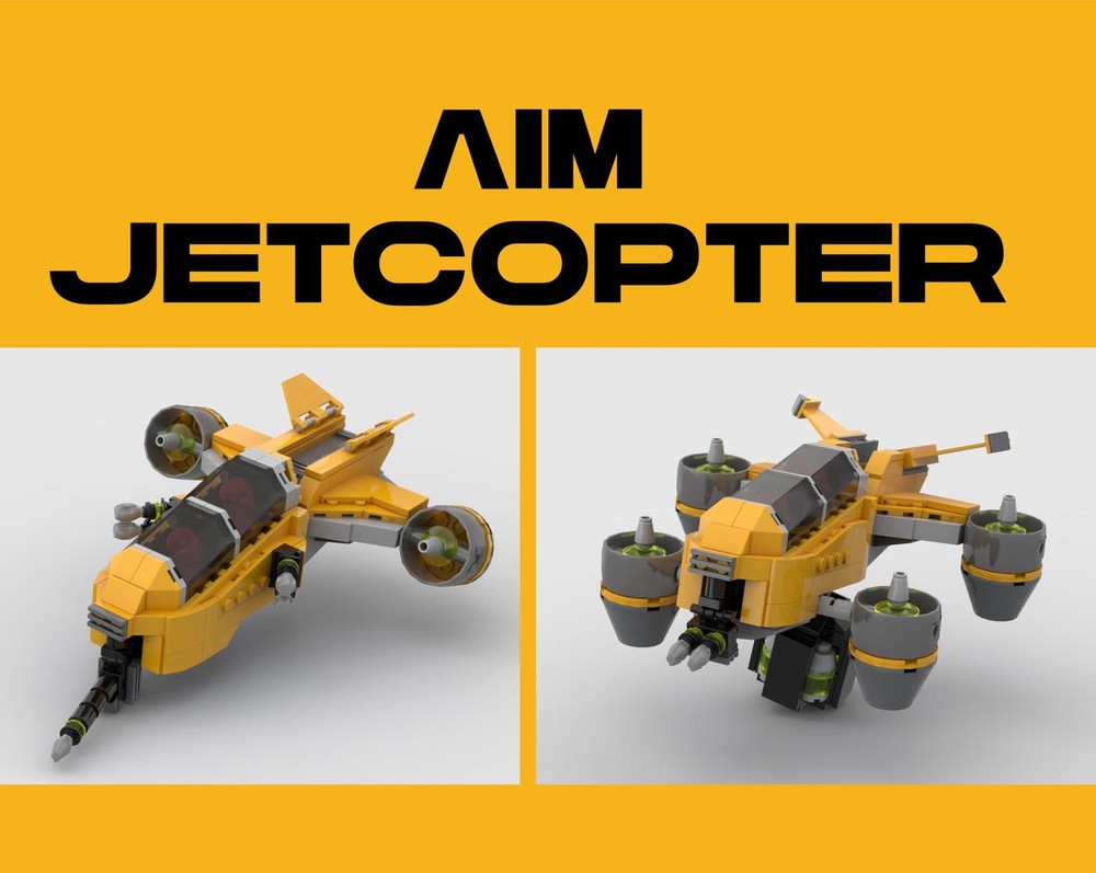 LEGO MOC AIM Jetcopter (Attack and Cargo Lift Variants) by Wert315 ...