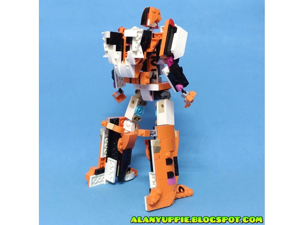 Lego Moc Transformer The Ark Space Shuttle Using Lego Creator 31129