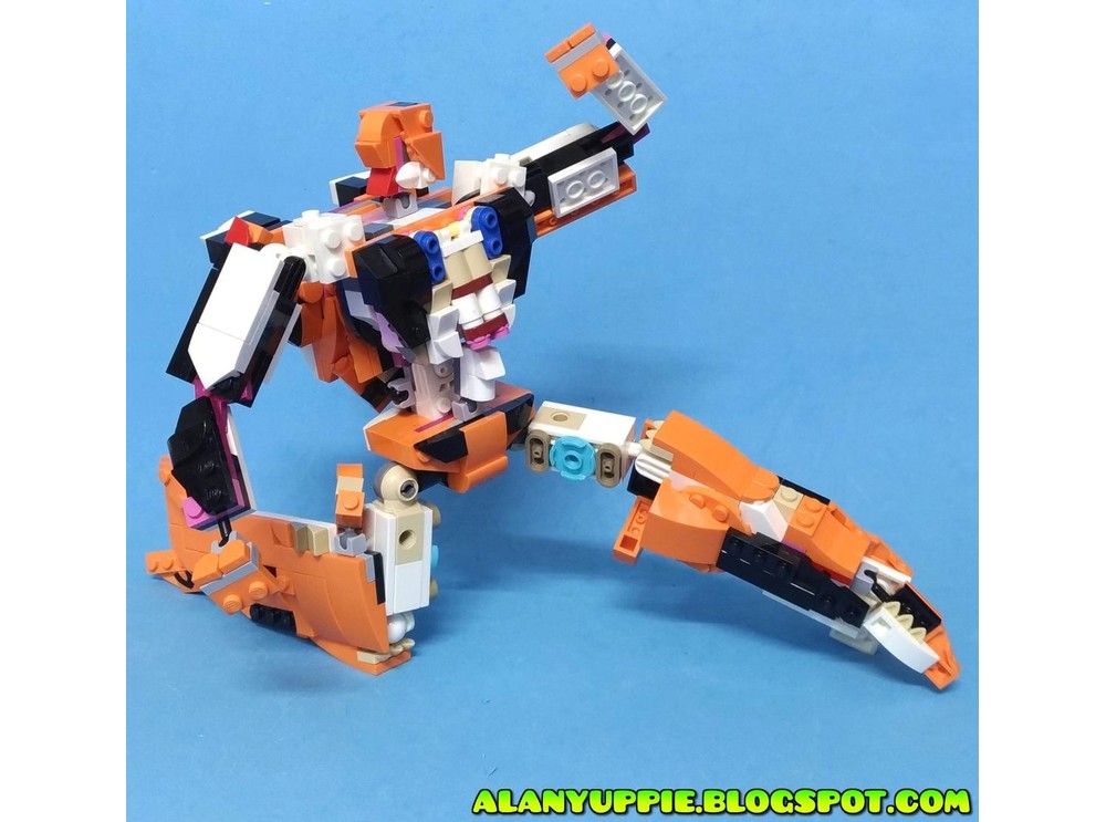 Lego Moc Transformer The Ark Space Shuttle Using Lego Creator 31129