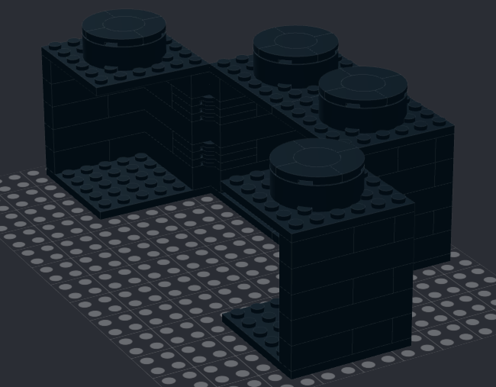 LEGO MOC-195494 4 hinged 2x2 big brick by Glenner132 | Rebrickable ...