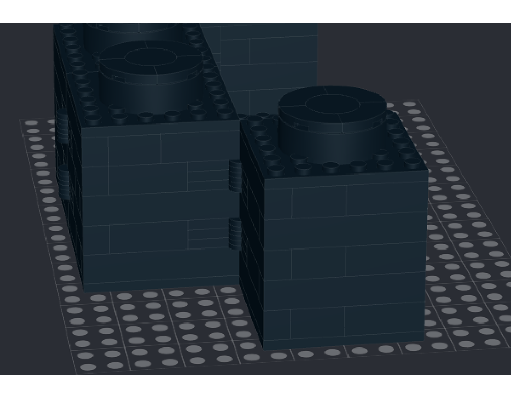 LEGO MOC 4 hinged 2x2 big brick by Glenner132 | Rebrickable - Build ...