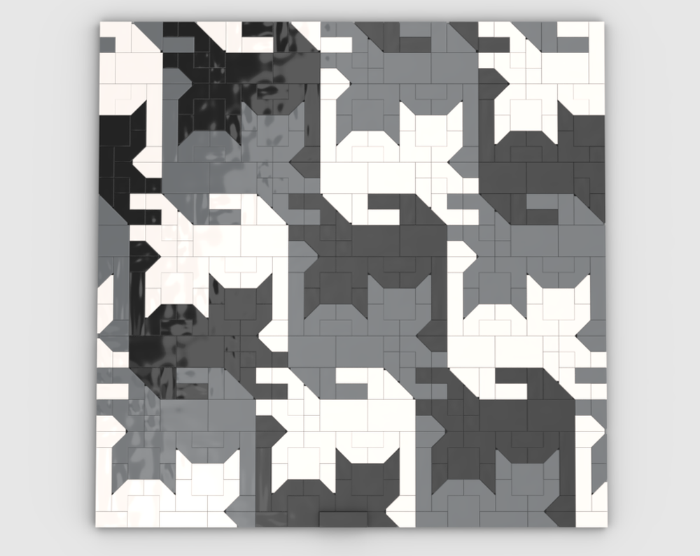 LEGO MOC Cat Tessellation by jek | Rebrickable - Build with LEGO