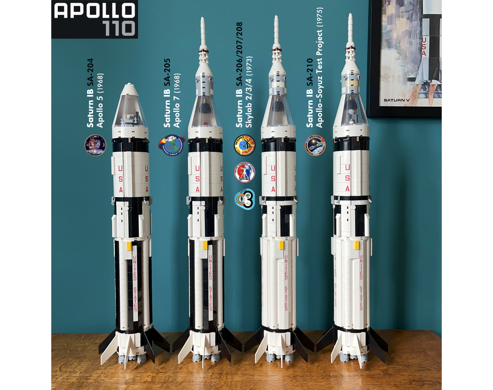 Lego Moc Saturn Ib Ultimate Collection 1110 Scale By Apollo110