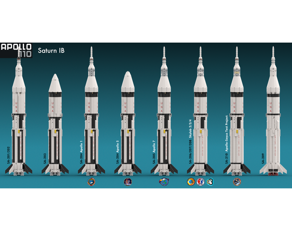 Lego Moc Saturn Ib Ultimate Collection 1110 Scale By Apollo110