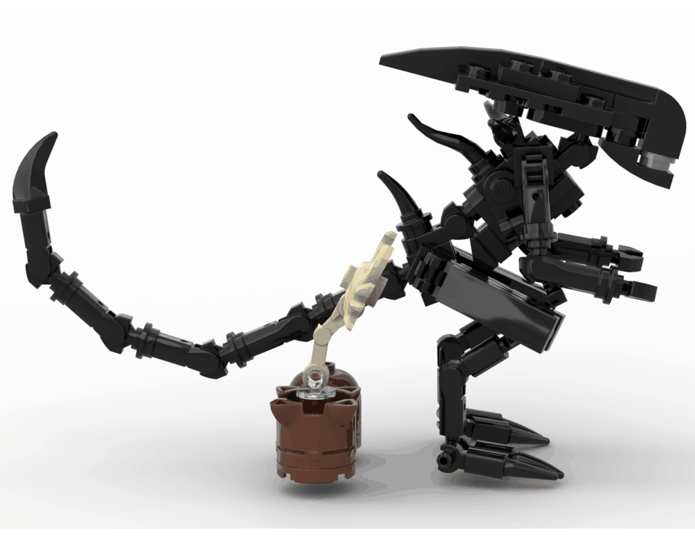 Lego Moc Aliens Xenomorph Queen W Eggs And Facehugger By Yodakya