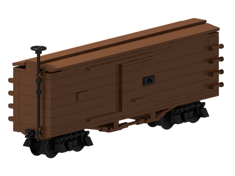 LEGO MOC Narrow Gauge Box Car by jhhpp | Rebrickable - Build with LEGO